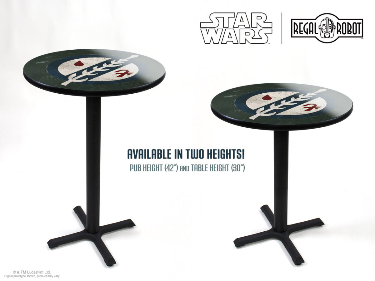 Boba Fett Emblem Cafe Table - Regal Robot