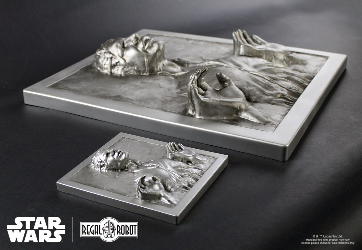 Han Solo™ in Carbonite Mini Plaque Wall Decor - Regal Robot