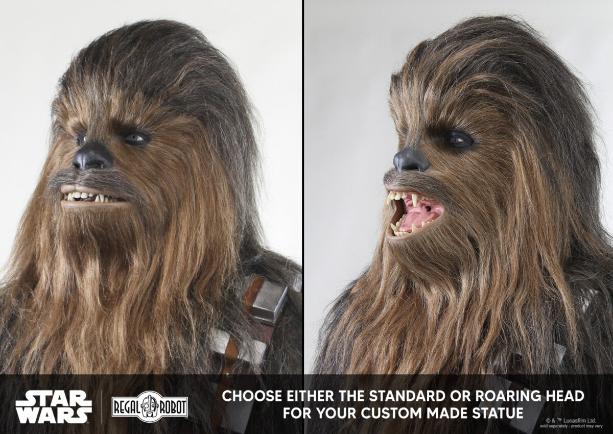Custom 1:1 Chewbacca™ Statue with Bowcaster - Regal Robot