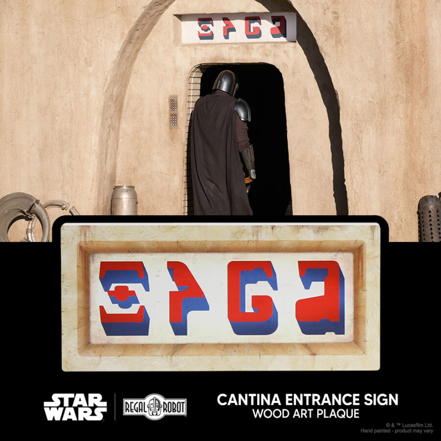 NEW! Cantina and Docking Bay 94 Wood Art Plaques! - Regal Robot
