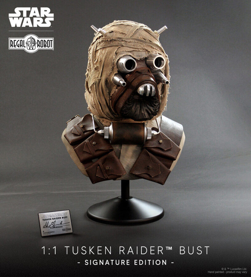 Life-sized Tusken Raider™ Prop Replica Bust - Signature Edition - Regal ...
