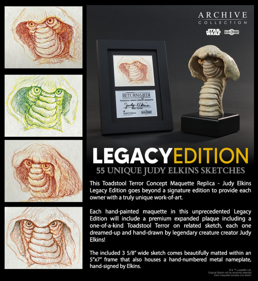 Toadstool Terror™ Concept Maquette Replica - Judy Elkins Legacy Edition ...